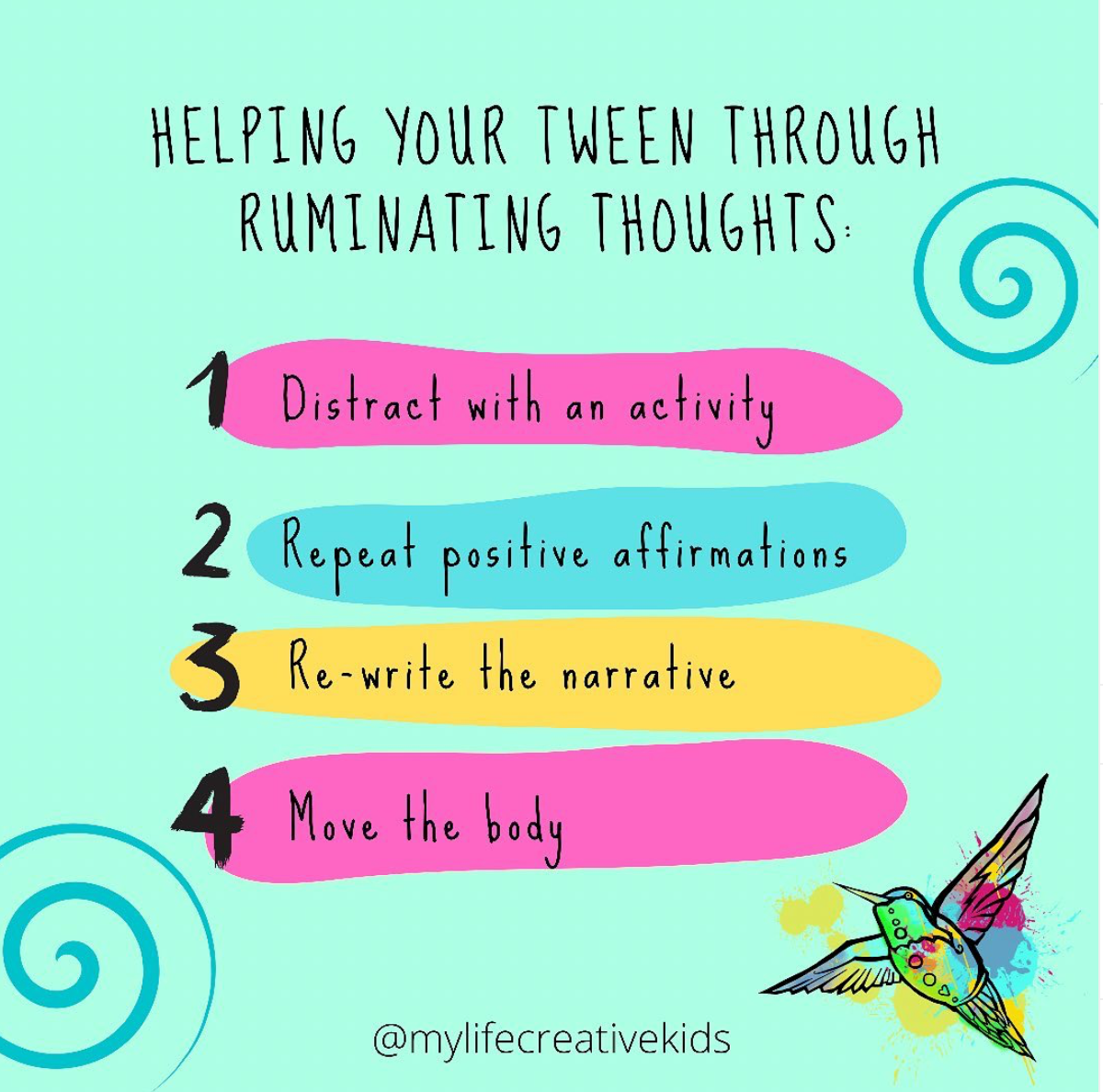 Helping your tween through ruminating thoughts – My Life Creative